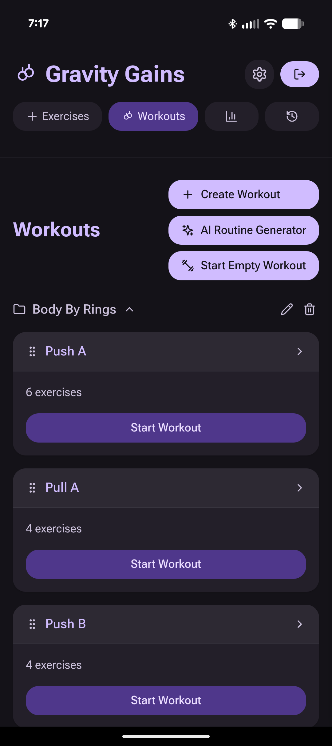 Gravity Gains App